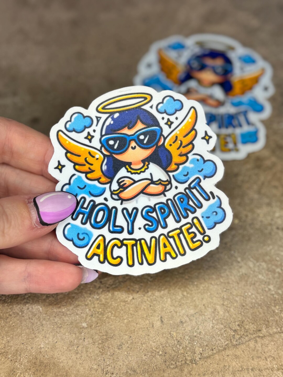 Holy Spirit Activate Sticker - Funny Christian Vinyl Waterproof Decal ...