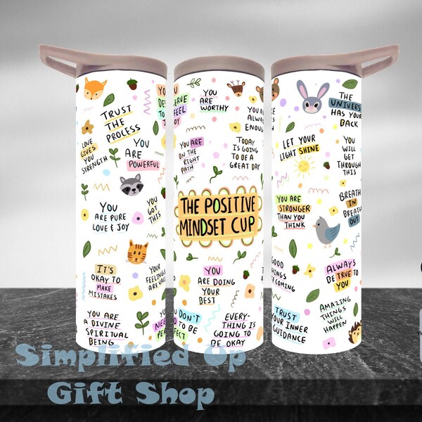 Motivational Water Bottle With Straw - Etsy