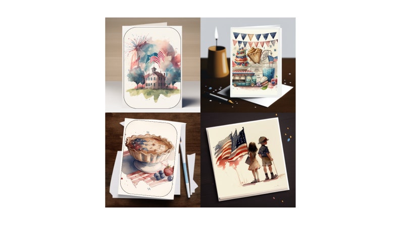 Vintage Fourth of July Americana Digital Art Wallpaper - Etsy