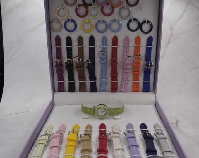 Vintage Interchangeable Watch Set | 10 Bands, 18 Bezels | 1990s Retro ...