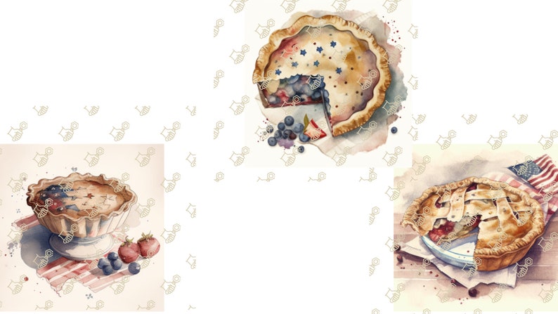 Vintage Fourth of July Americana Digital Art Wallpaper - Etsy