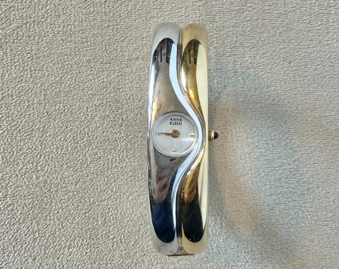 Sleek and Elegant Dual Tone Anne Klein Dainty Bangle - Etsy