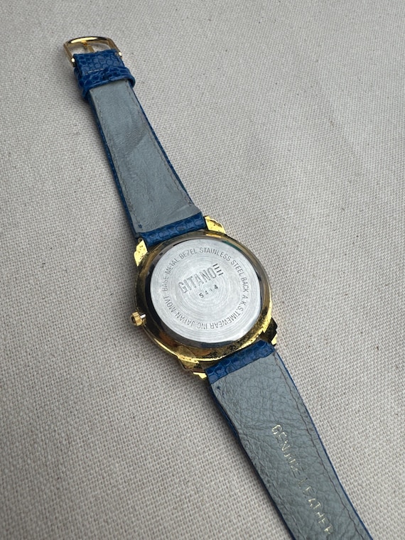 1990's Gitano Quartz Sun Moon Phase Watch - Gem