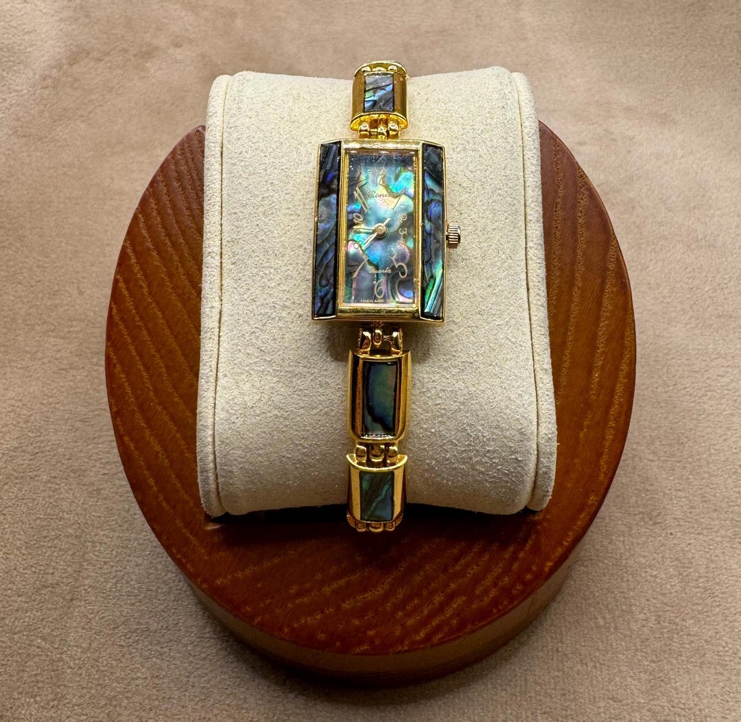 Abalone Bracelet Accent Watch - Etsy