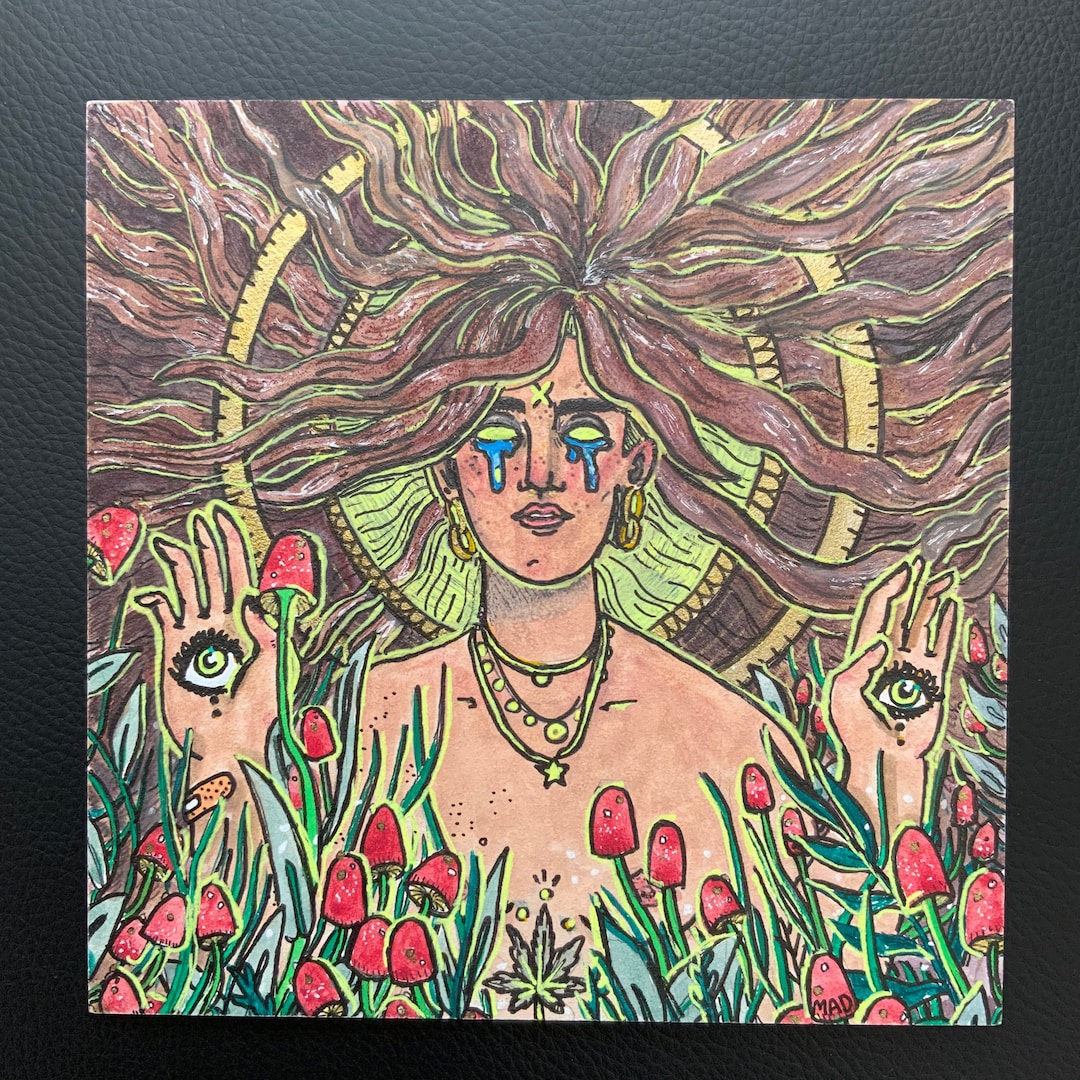 Green Goddess / ORIGINAL ART - Etsy