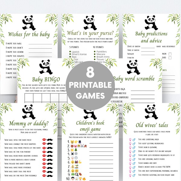 Panda Baby Shower - Etsy