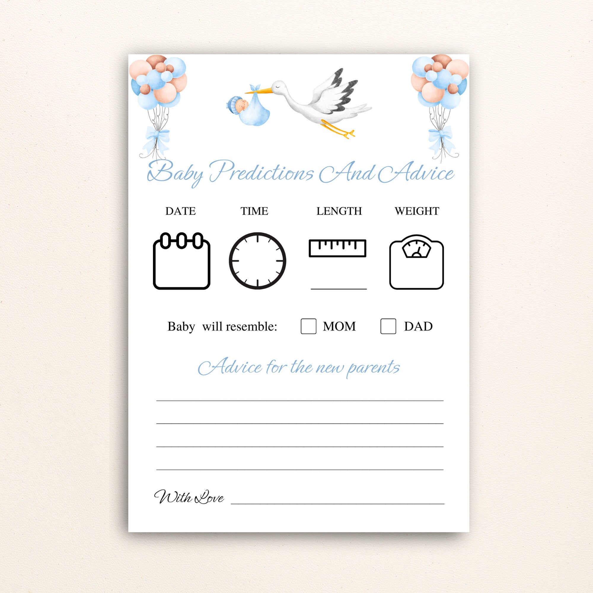 16 Printable Stork Baby Shower Games Blue Stork Theme Baby Shower Game ...