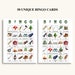 50 Printable Camping Bingo Cards Camping Themed Picture Bingo Cards ...