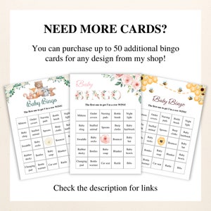 30 Printable Puppy Baby Shower Bingo Cards | 5x7'' Prefilled Baby Bingo ...