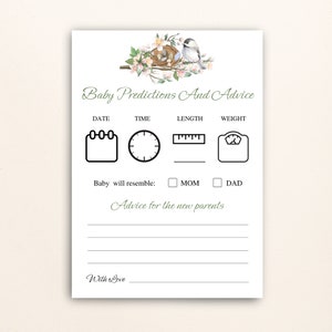 16 Printable Bird Baby Shower Games Little Birdie Baby Shower Game ...