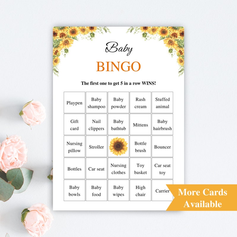 Baby Shower Bingo - Etsy