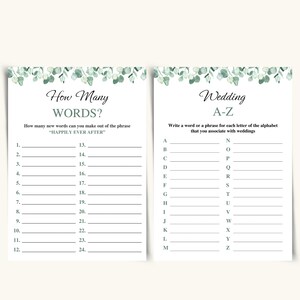 10 Printable Engagement Party Games | Engagement Party Game Bundle ...