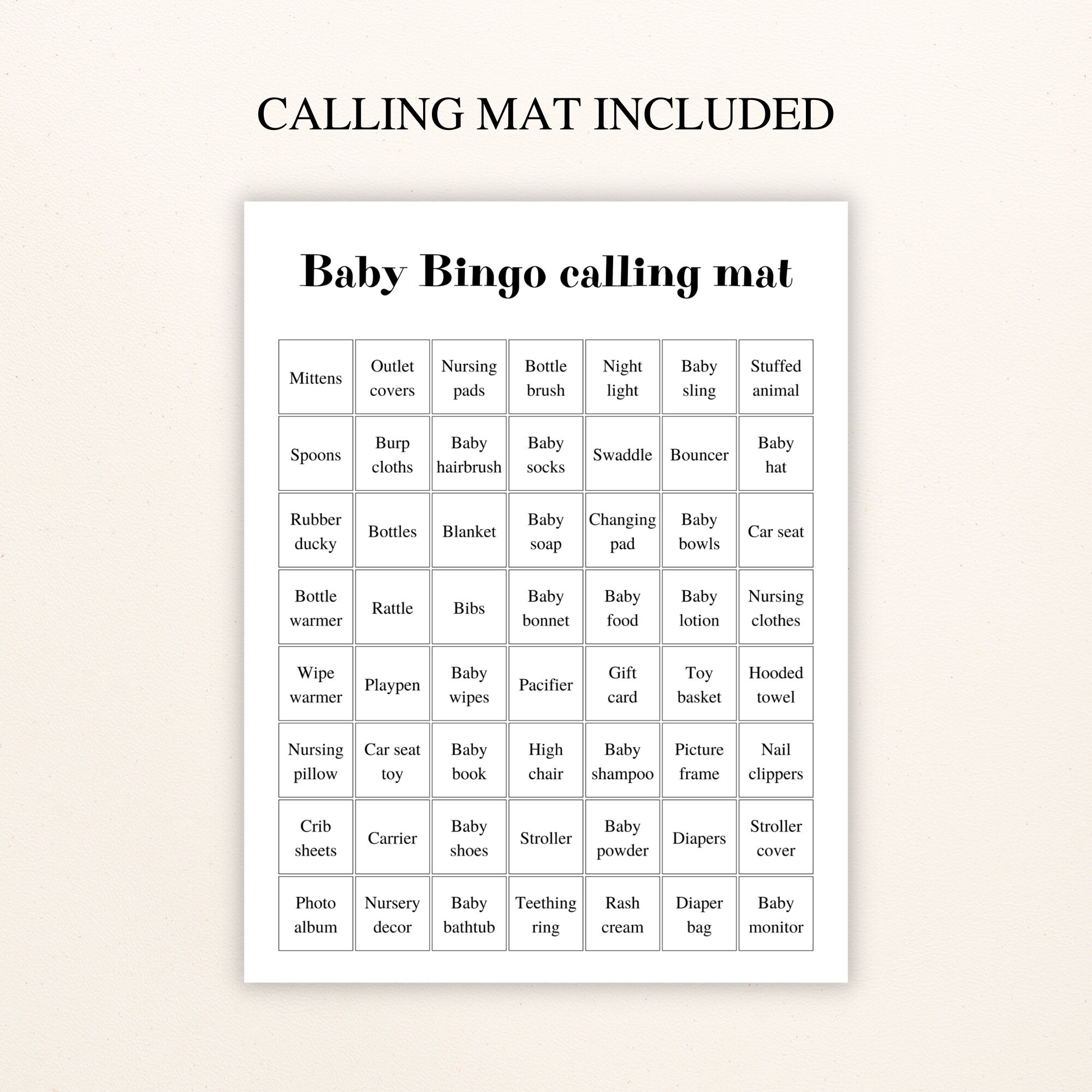 30 Printable Pink Safari Baby Shower Bingo Cards - Etsy