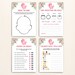 16 Printable Girl Dinosaur Baby Shower Games Pink Dinosaur Baby Shower ...