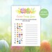 Printable Easter Emoji Game, Easter Game for Office Party, Easter Game ...