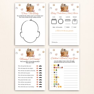 16 Printable Puppy Baby Shower Games | Dog Themed Baby Shower Game ...