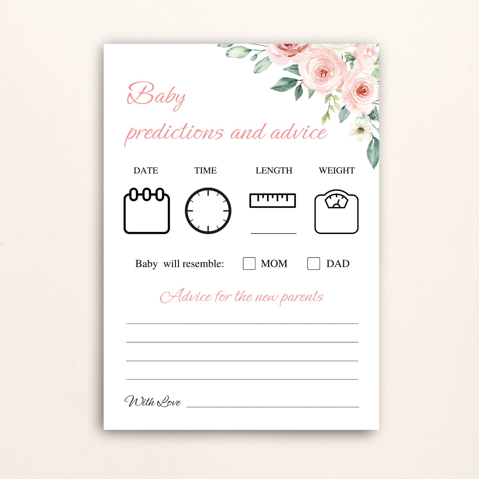 16 Printable Floral Baby Shower Games, Blush Pink Baby Shower Game ...
