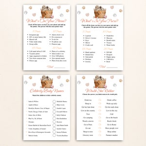 16 Printable Puppy Baby Shower Games | Dog Themed Baby Shower Game ...