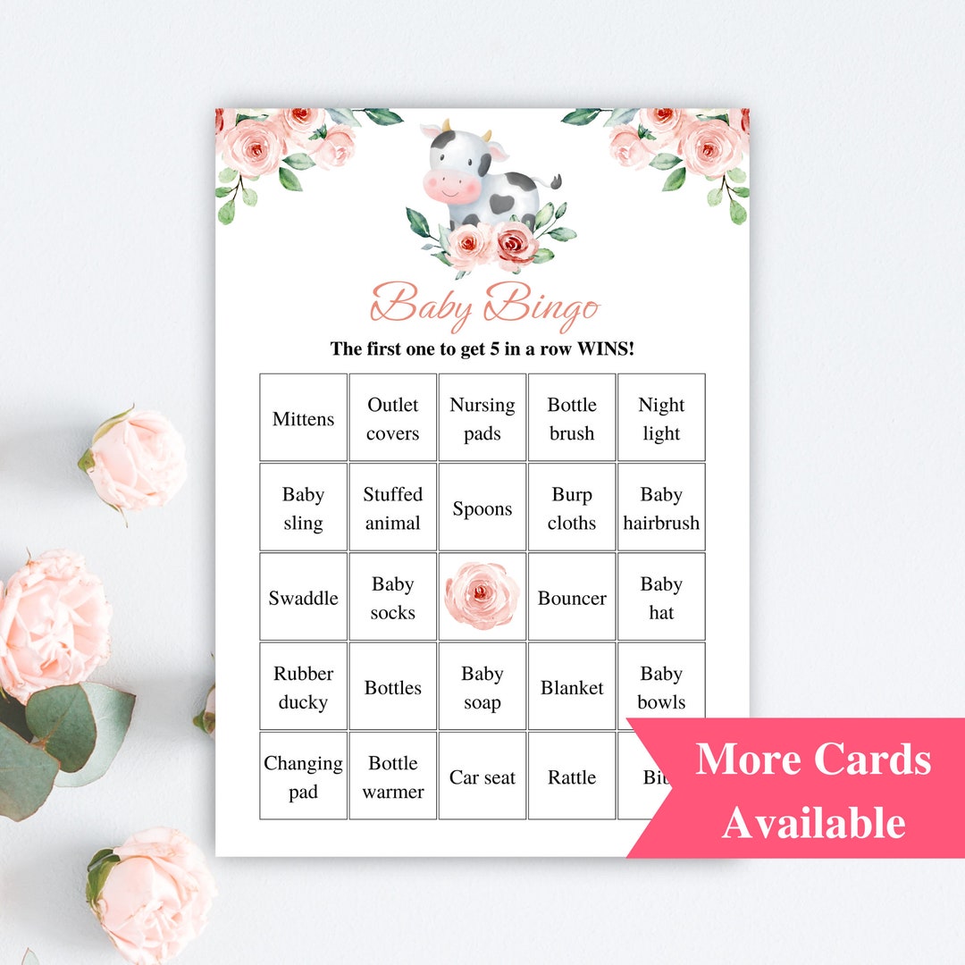30 tarjetas de bingo de baby shower precargadas imprimibles, bingo de ...