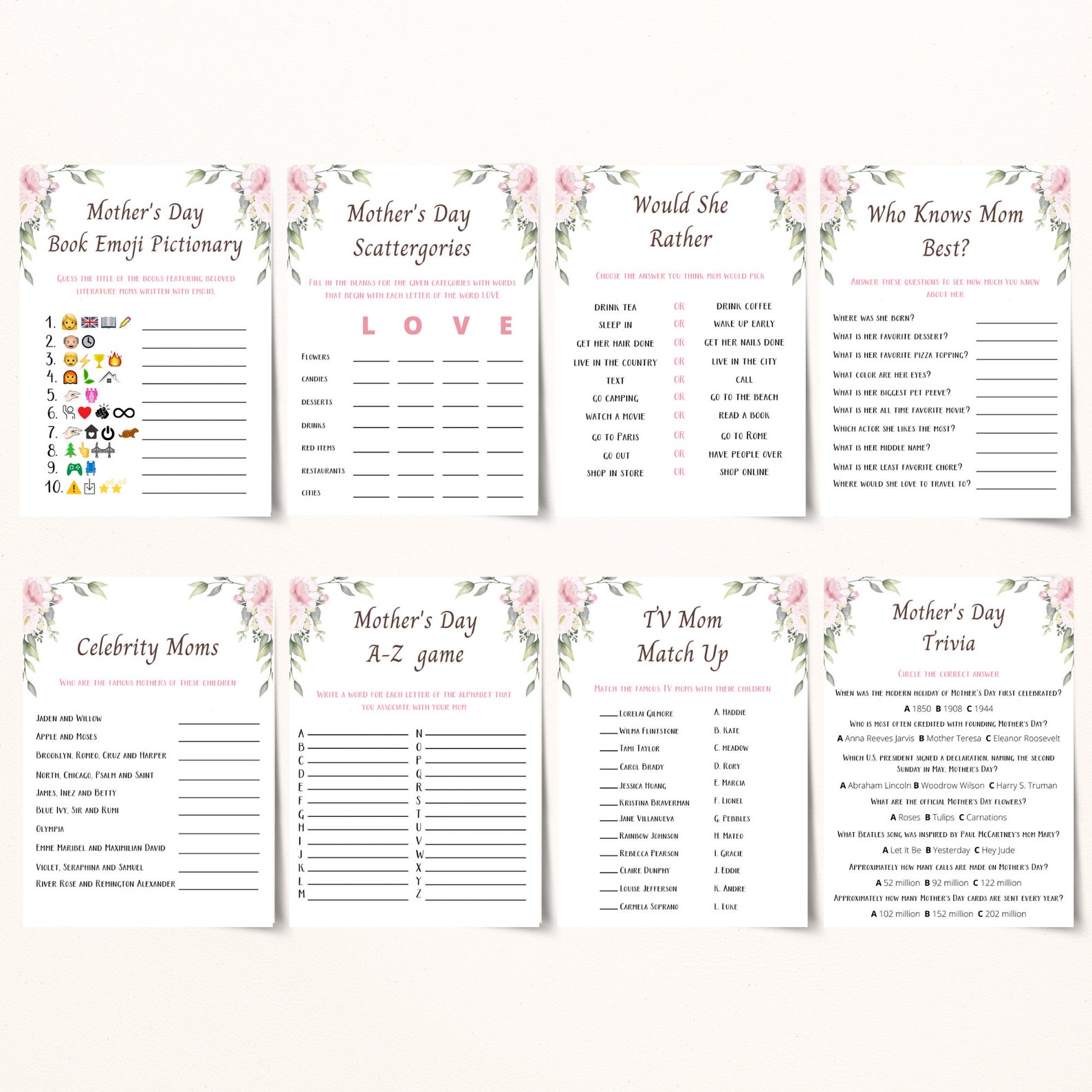 Printable Mothers Day Game Bundle Mothers Day Games For Etsy printable-mothers-day-game-bundle-mothers-day-games-for-etsy