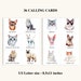 50 Printable Cat Breed Picture Bingo Cards, Cat Birthday Party Games ...