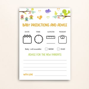 16 Printable Bird Baby Shower Games | Little Birdie Baby Shower Game ...