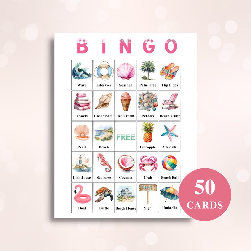 Sea Bingo - Etsy