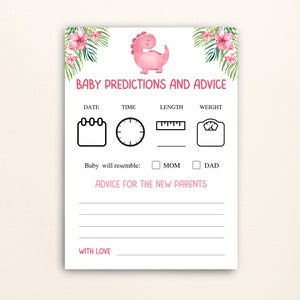 16 Printable Girl Dinosaur Baby Shower Games | Pink Dinosaur Baby ...