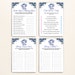 16 Printable Royal Blue Baby Shower Games Boy Elephant Baby Shower Game ...