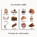 50 Printable Coffee Picture Bingo Cards, Coffee Bingo Cards, Coffee ...