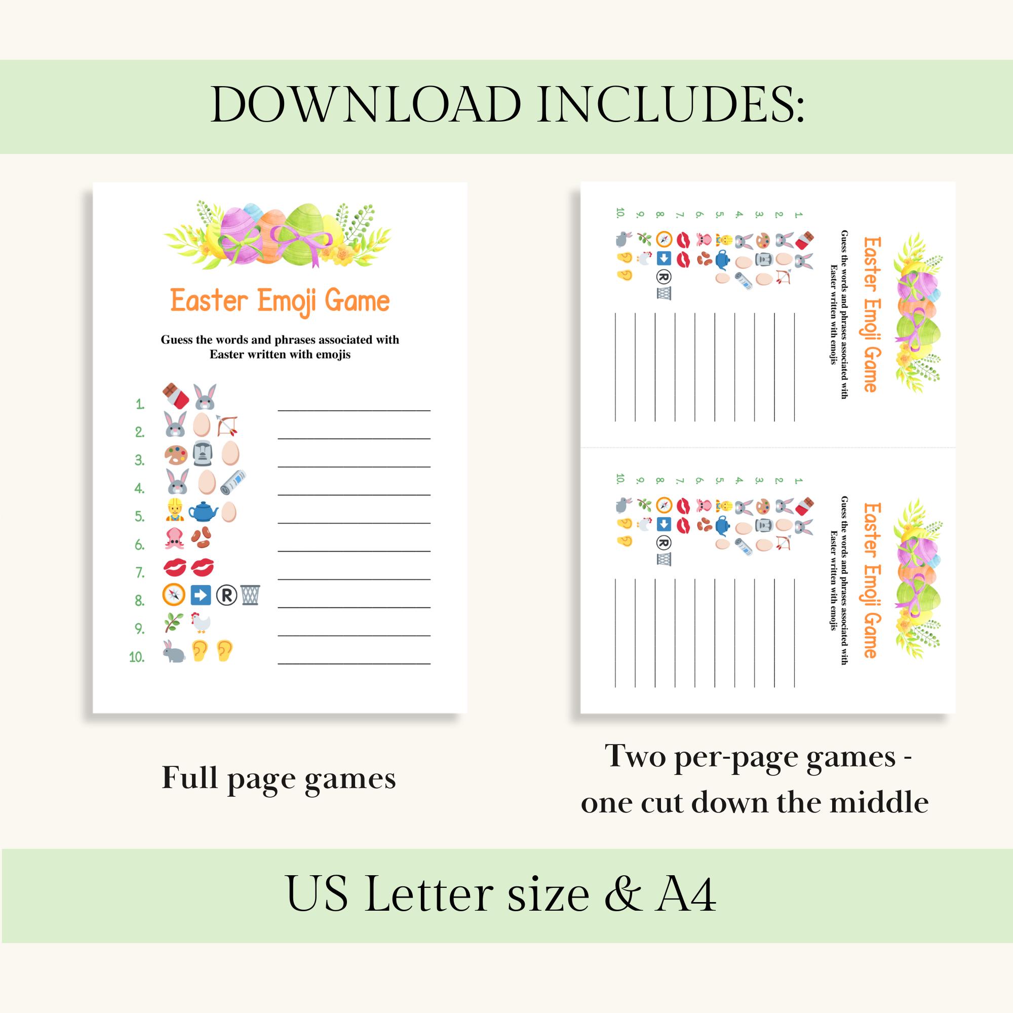 20 Printable Easter Games, Fun Easter Party Games, Easter Game Bundle ...