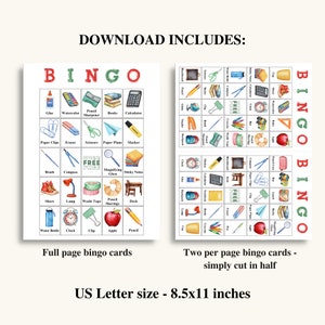 Bingo Prizes Back To School Bingo Game | First Day Of School Activity ...