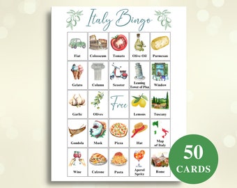 Printable Italy Word Search. Word Search for Italy Party - Etsy