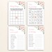 16 Printable Floral Baby Shower Games, Blush Pink Baby Shower Game ...