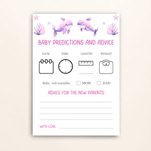 16 Printable Under the Sea Baby Shower Games, Pink Whale Baby Shower ...