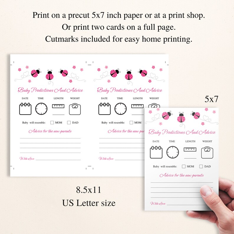 16 Printable Pink Ladybug Baby Shower Games Ladybug Themed Baby Shower ...