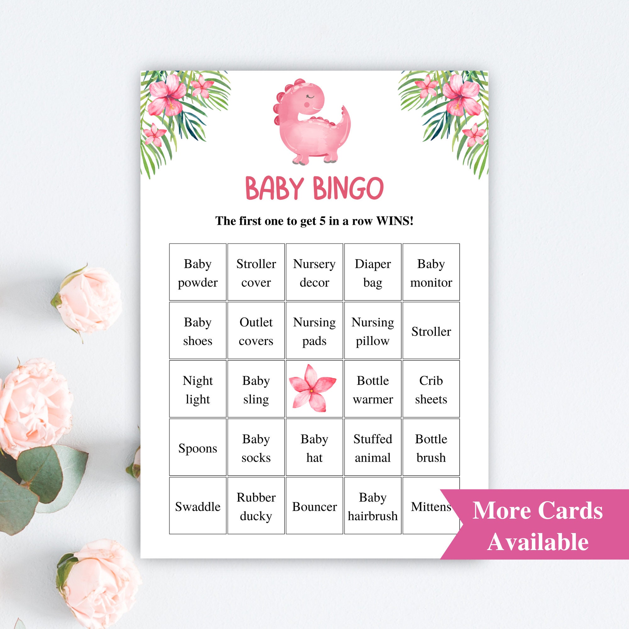 Dinosaur Baby Shower Word Scramble Game Printable Instant Download Baby ...