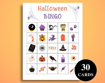 Halloween Bingo Cards - Etsy