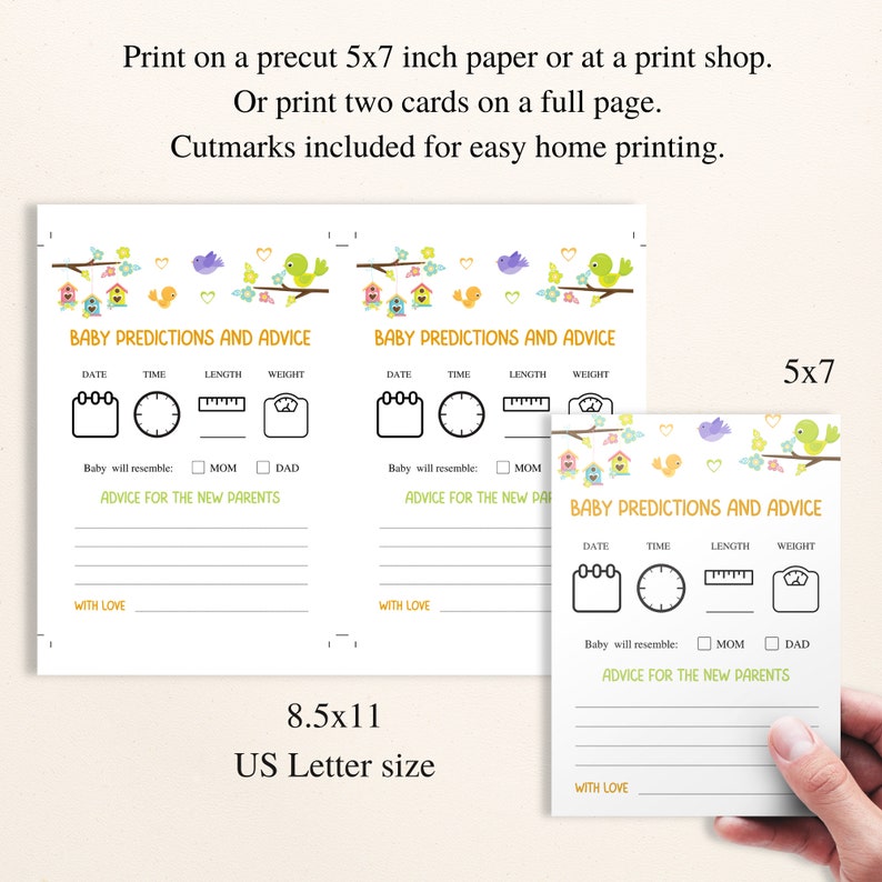 16 Printable Bird Baby Shower Games Little Birdie Baby Shower Game ...