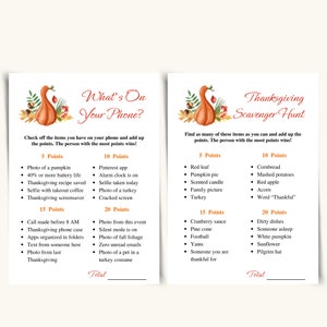 10 Printable Thanksgiving Party Games | Thanksgiving Dinner Games ...