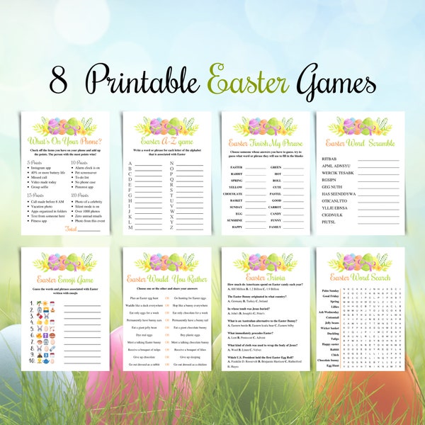 Easter Games for Adults - Etsy
