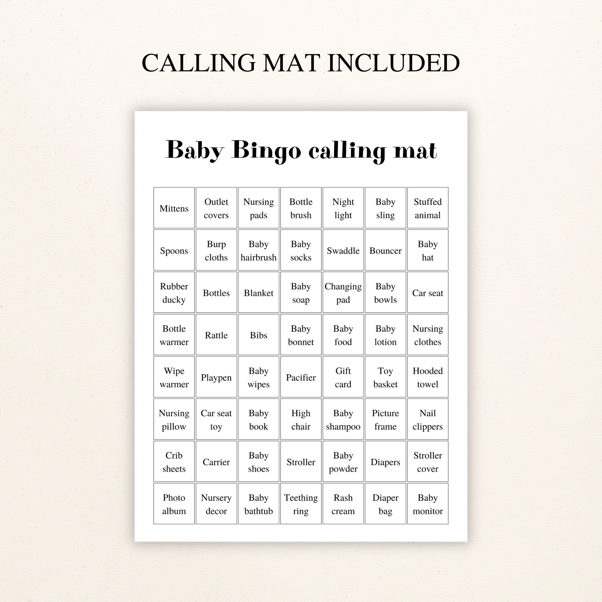 30 Printable Puppy Baby Shower Bingo Cards 5x7'' Prefilled Baby Bingo ...