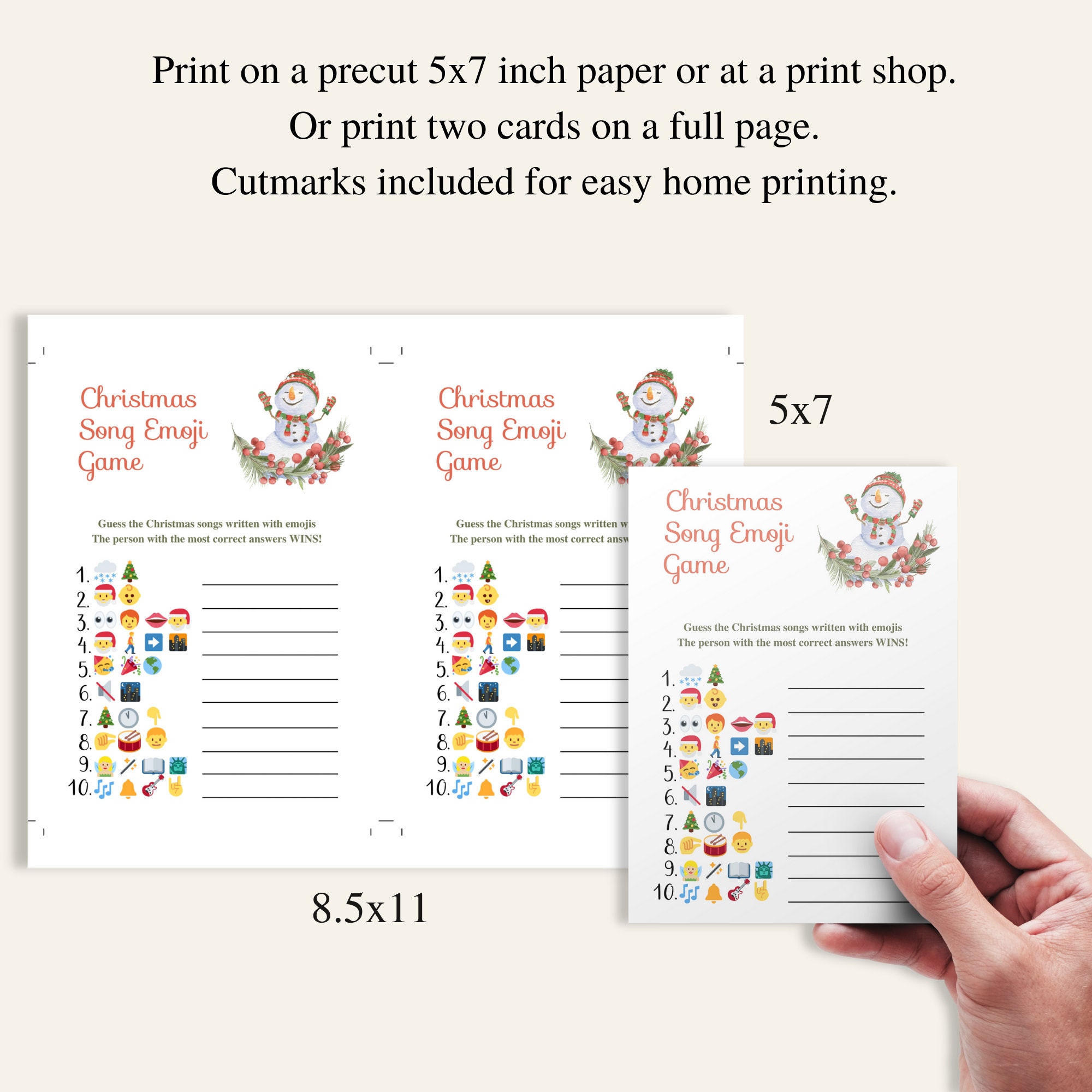 8 Printable Christmas Games | Christmas Party Games | Xmas Party Games ...