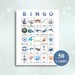 50 Printable Nautical Bingo Cards Nautical Themed Picture Bingo Cards ...