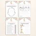 16 Printable Pink Giraffe Baby Shower Games Floral Safari Baby Shower ...