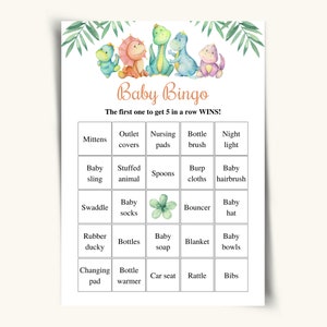 30 Prefilled Baby Shower Bingo Cards, Printable Filled Baby Bingo Cards ...