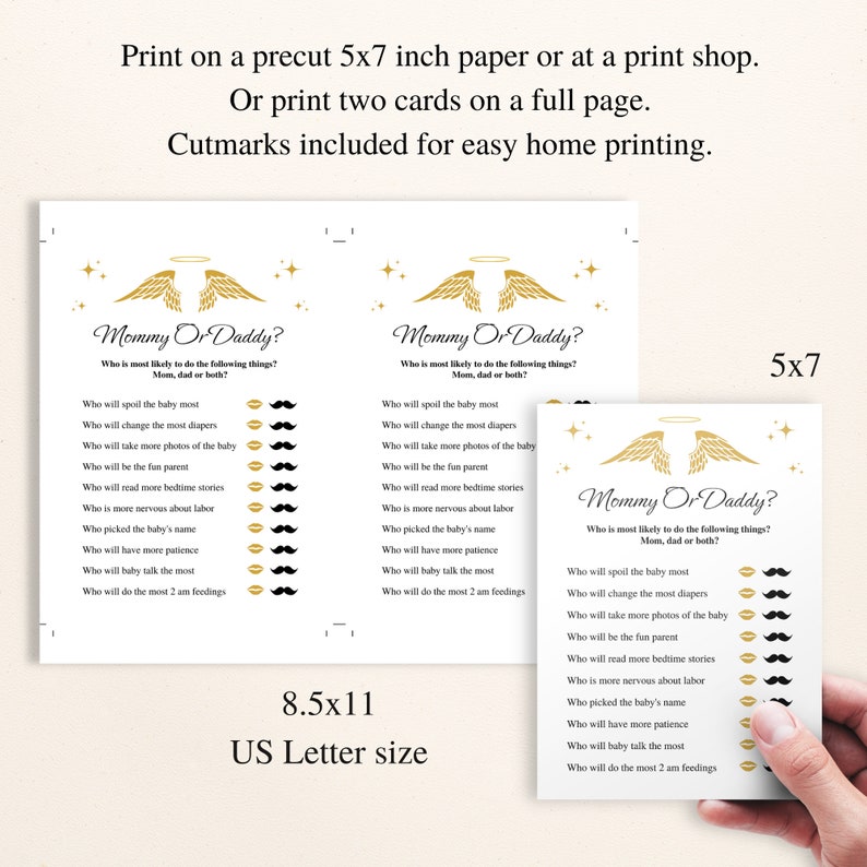 16 Printable Angel Baby Shower Games Heaven Sent Baby Shower Game ...