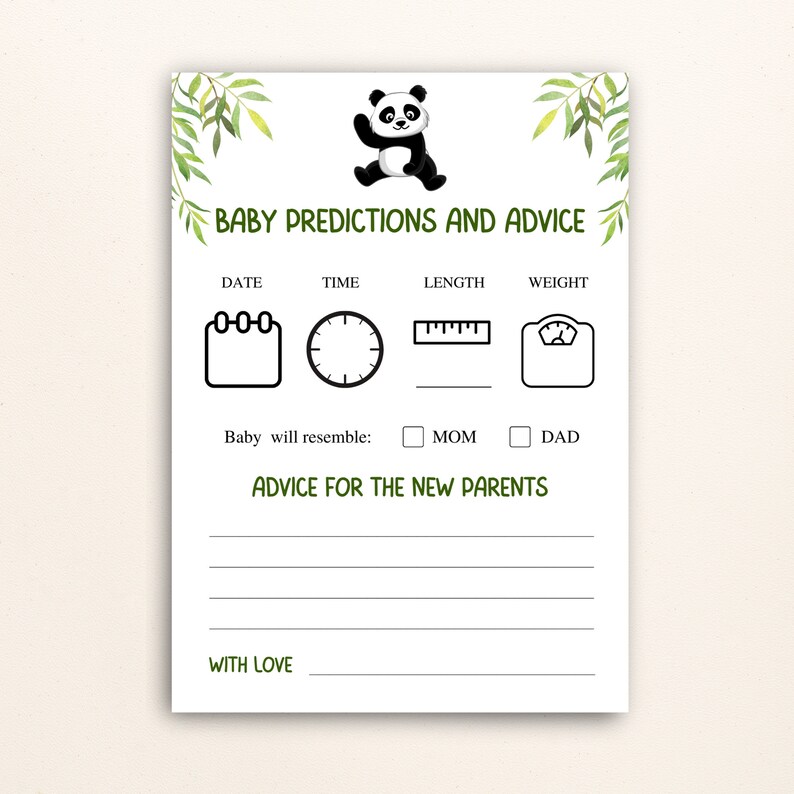 16 Printable Panda Baby Shower Games, Jungle Baby Shower Games, Safari ...