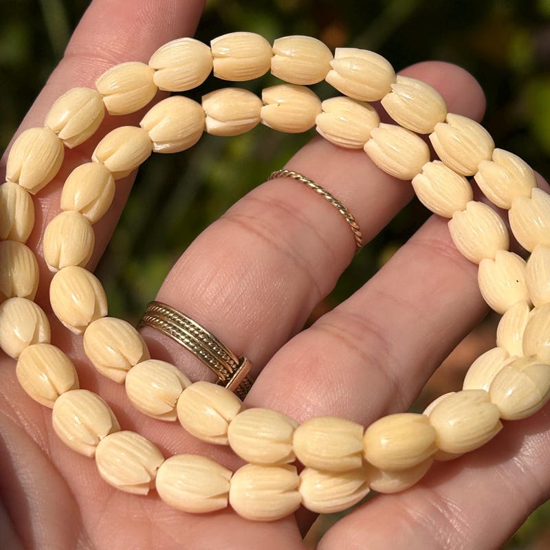 Carved Pikake Beads - Etsy