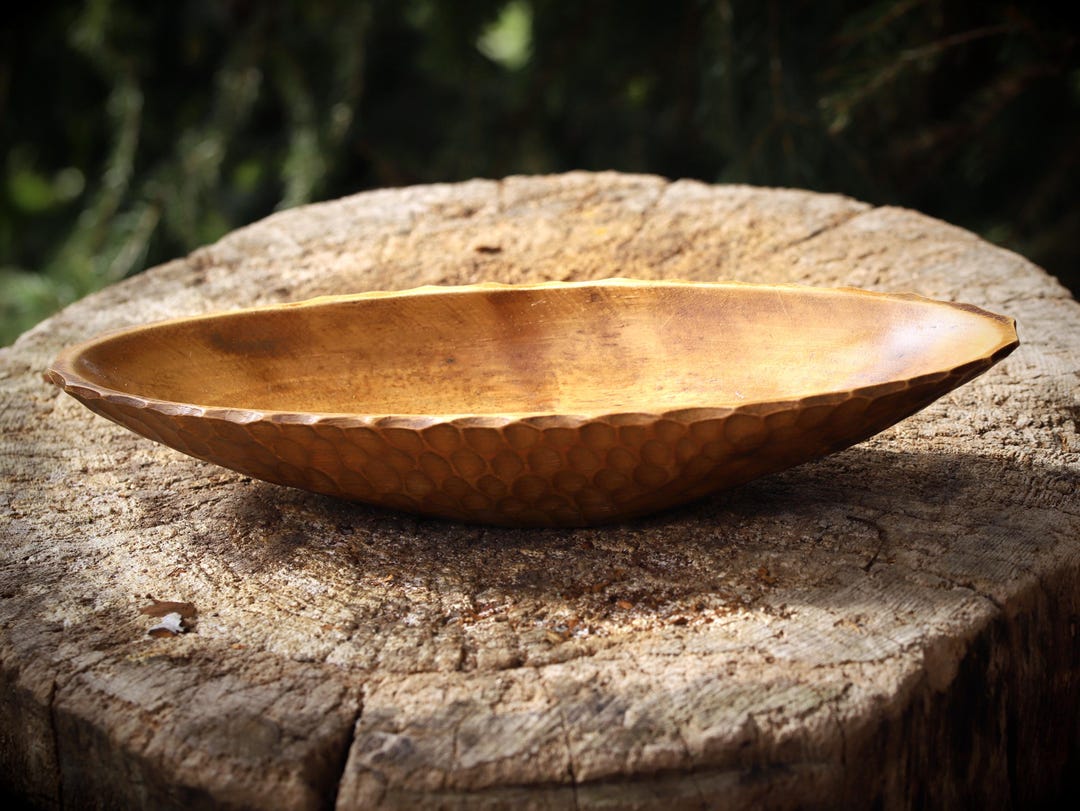 Hand-carved Wooden Bowl "boat" - Etsy